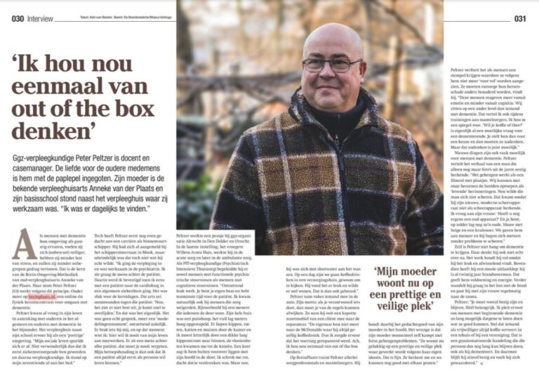 Interview door Adri van Beelen, journalist voor het blad Arts en Auto. - Breinplaats